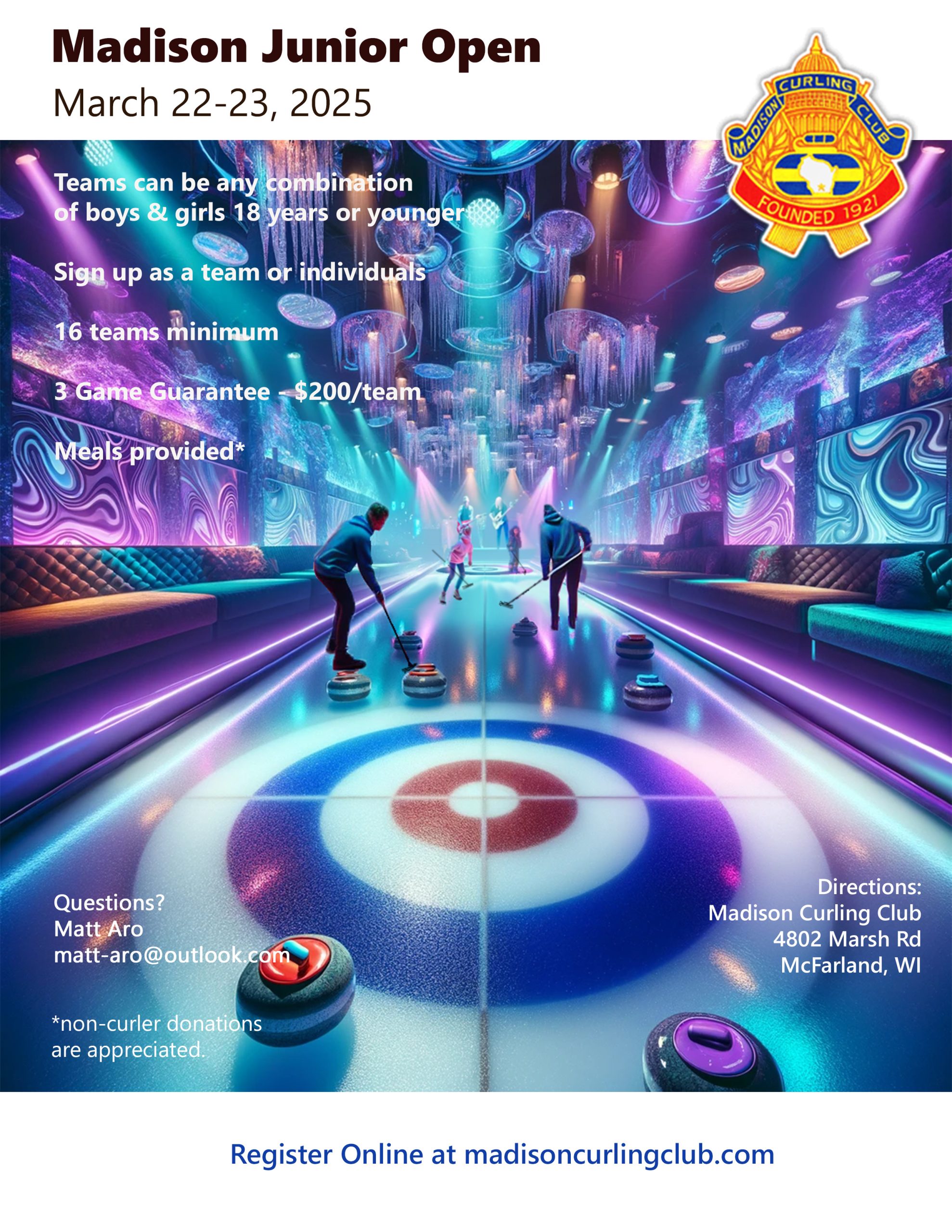 Madison Junior Open Bonspiel - March 2025 - Madison Curling Club